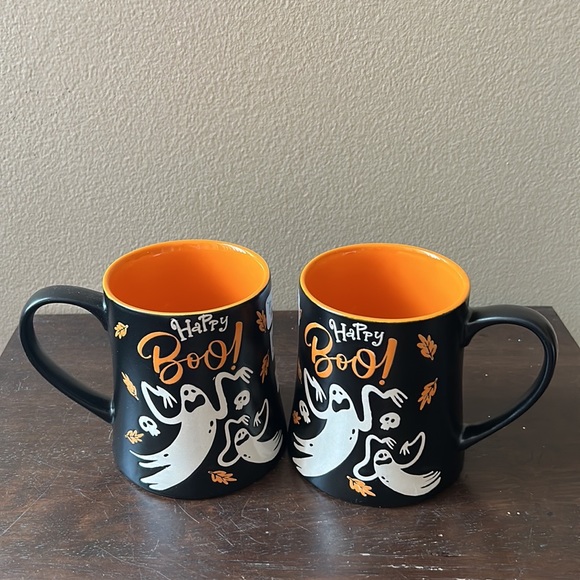 Dining | Eli Ana Set Of 2 Coffee Mugs Ghost Fall Leaves Orange ...